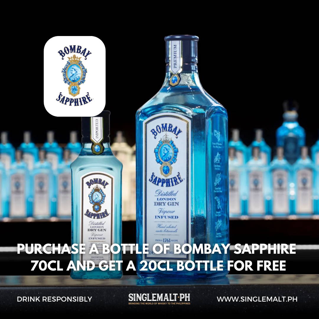 Bombay Sapphire 70cl + FREE Bombay Sapphire 20cl – Singlemalt.ph